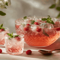 Himbeer-Rosé-Bowle